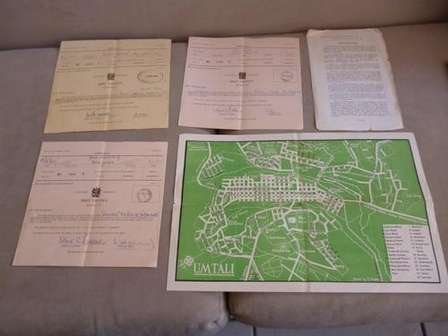 Maps - Old map of Umtali Rhodesia plus one man's Rhodesian Ephemera ...